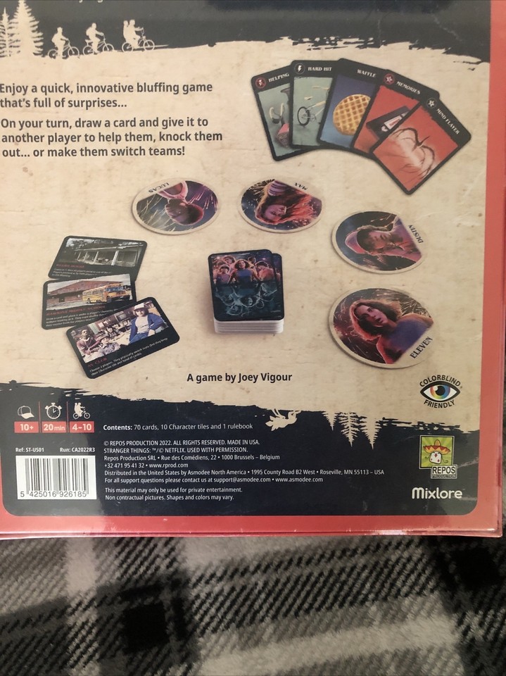 Stranger Things: Attack of the Mind Flayer - Card Game 4-10 Players ...