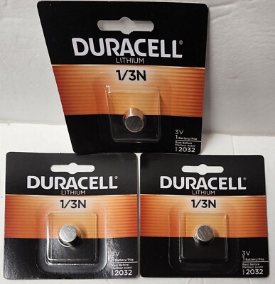 3 pcs Genuine Duracell 3v lithium battery 1/3N DL1/3N CR1/3N 2L76 K58L ...