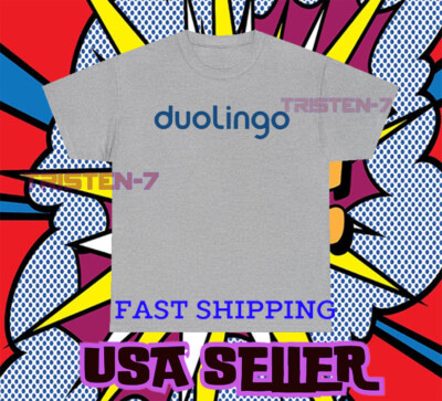 NEW SHIRT DUOLINGO LOGO T-SHIRT FUNNY SIZE S TO 5XL | eBay