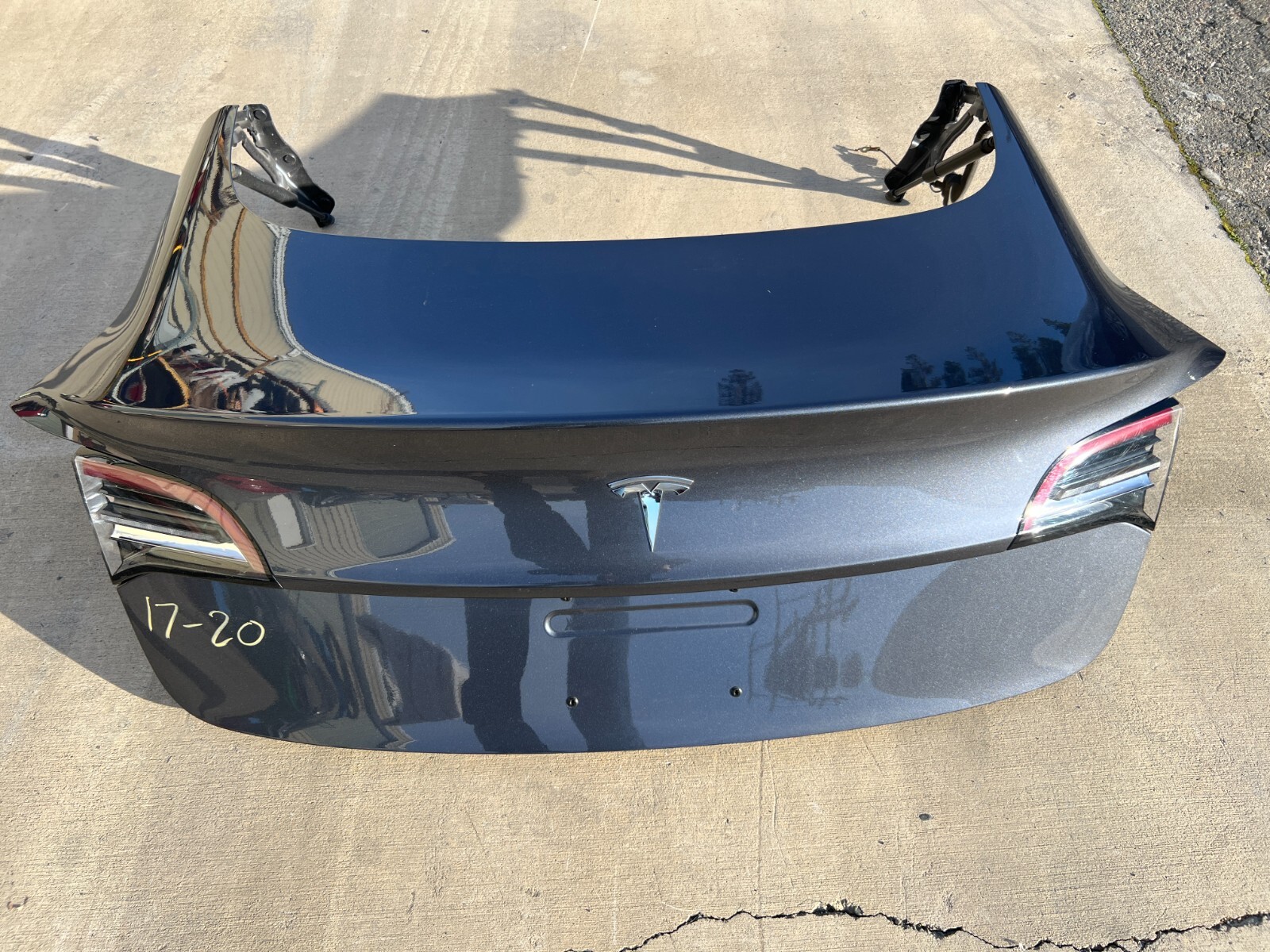 2017-2020 Tesla Model 3 Trunk Lid Hatch Complete Gray PMNG | eBay