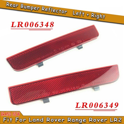 Left+Right Rear Bumper Reflector Stop Brake Light For Land Rover Range ...