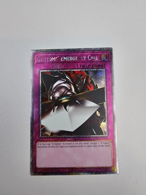 Gottoms' Emergency Call (Platinum Secret Rare) RA04-EN138 Quarter ...