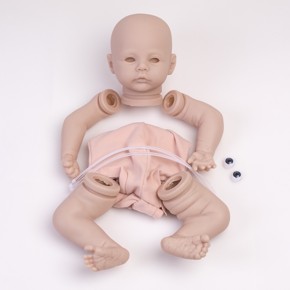 Realistic Reborn Baby Doll Kits DIY Supply Vinyl Silicone Unpainted ...