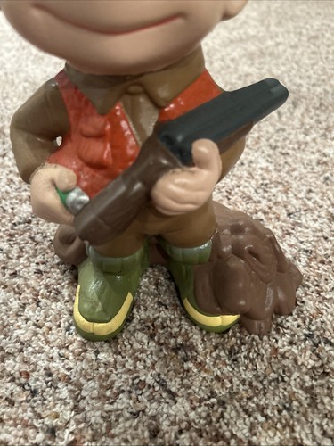 Rare Smiley Hunter Boy Atlantic Mold 10.5" Ceramic Figurine Rifle ...