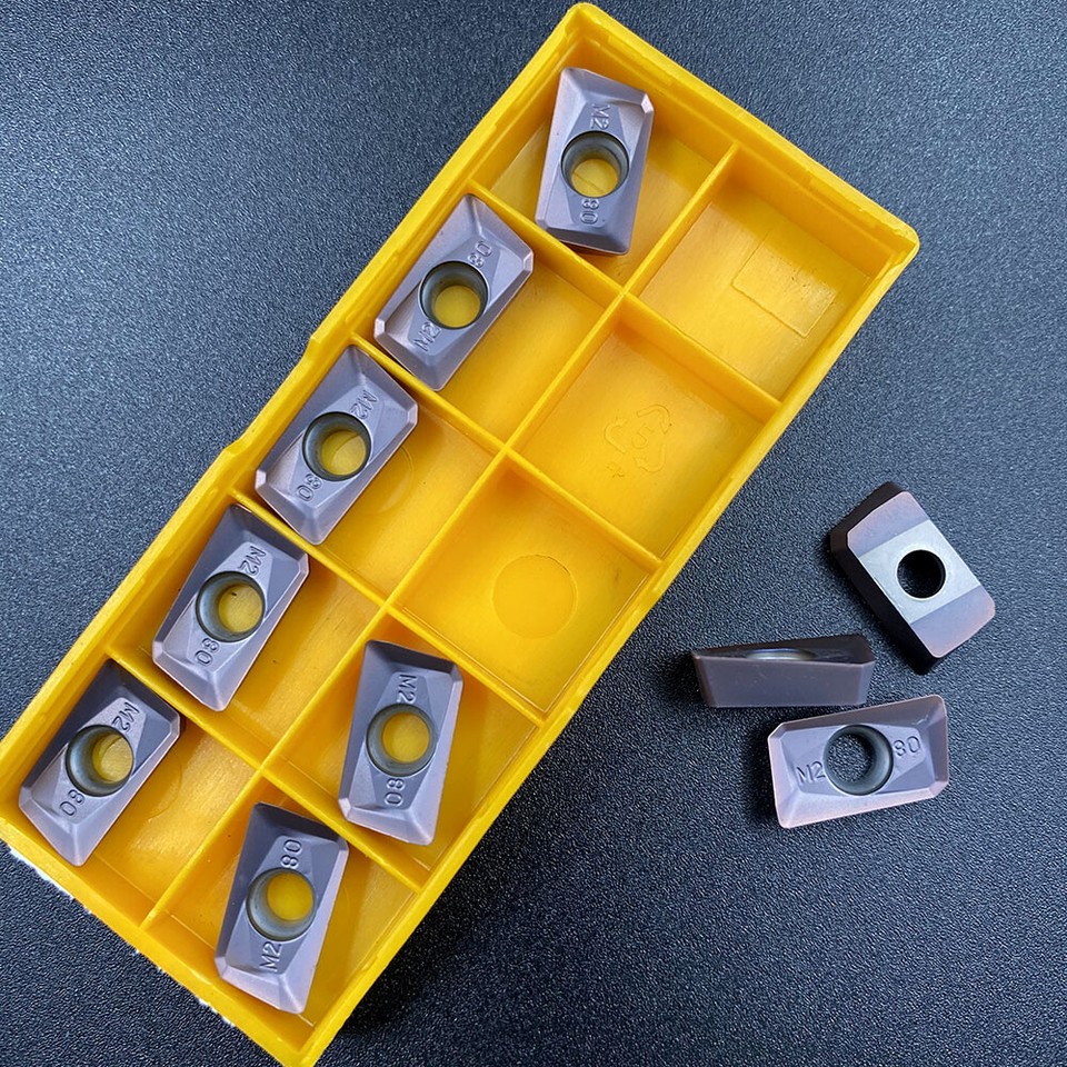 10Pcs APMT1604PDER-M2 Carbide Inserts APKT1604 25R0.8 Indexable Blades ...