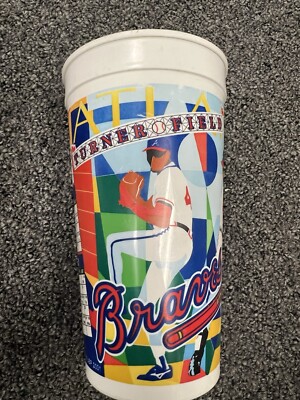 Atlanta Braves Stadium Cup 2001 Schedule 32oz Souvenir Cup MLB Beer Cup ...
