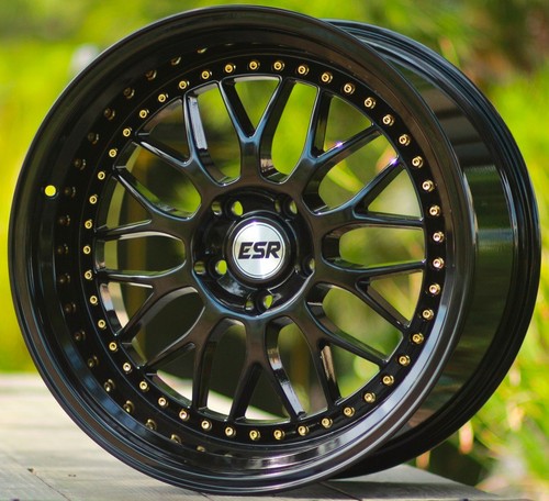 ESR SR01 Wheels 18x8.5 +30 5x114.3 Gloss Black 18" Rims Fit Accord ...