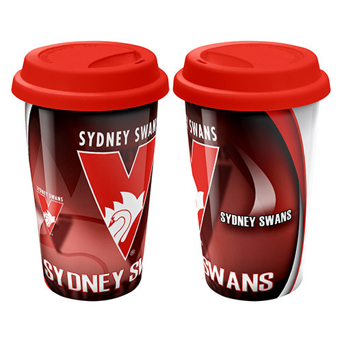 Fremantle Dockers Freo AFL CERAMIC TRAVEL COFFEE MUG Birthday Work Man ...