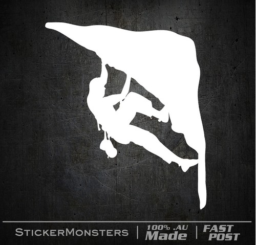 ROCK CLIMBING STICKER DECAL 130mmH Abseiling Car Van Truck Five Ten DMM ...