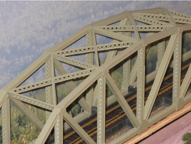 3D Printed HO Scale 126 foot Arched Truss Bridge. | eBay