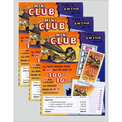 Mini Club (3) - Collectible break-open ticket game 3 Pull Tab games | eBay