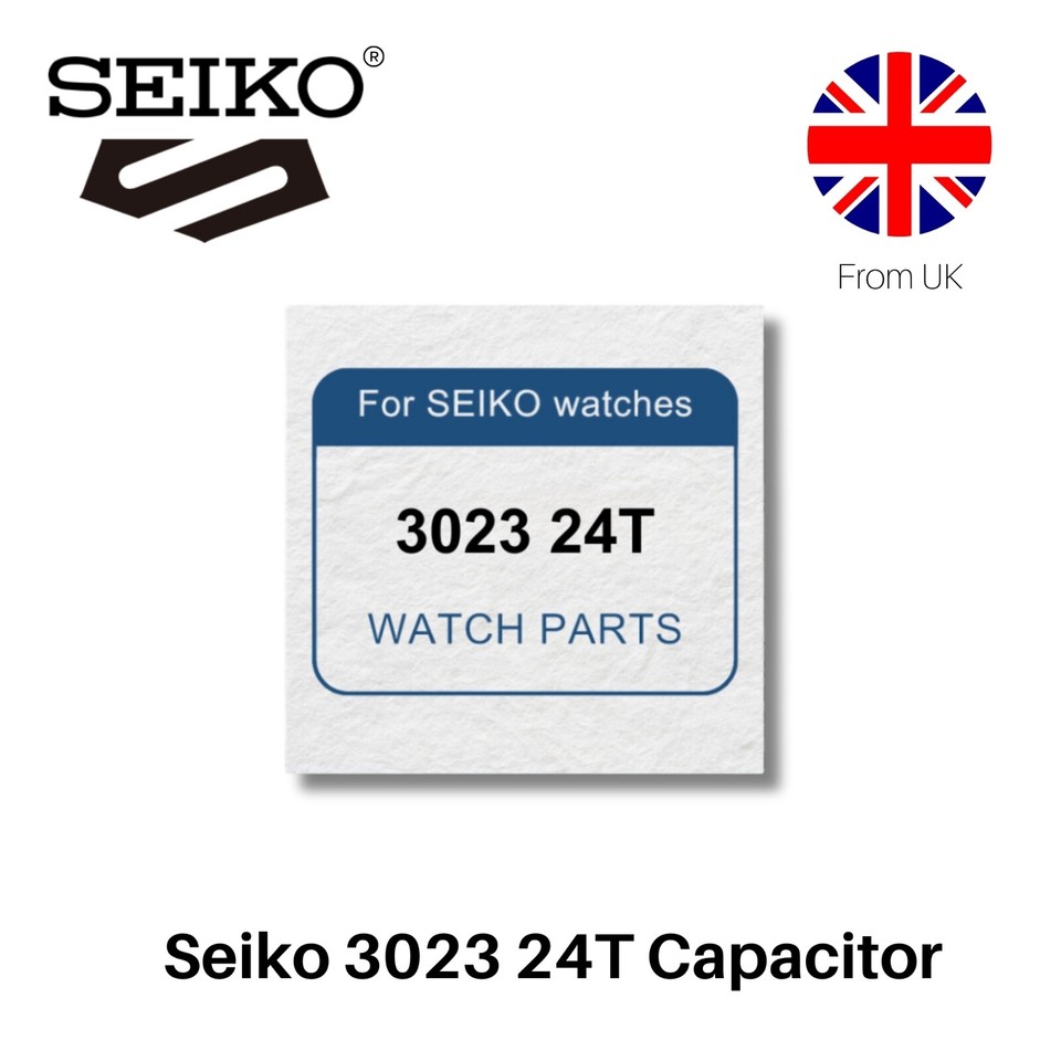 Seiko 3023 24T 302324T Capacitor Watch Battery - 5M42 5M43 5M62 5M62A ...