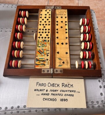 RARE ANTIQUE FARO (PHARO) - CASE KEEPER | eBay