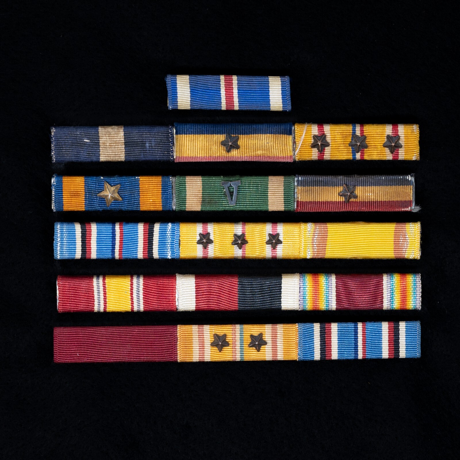 Lot of Military Ribbon Bars US Navy Valor Aviation Original Pacific ...
