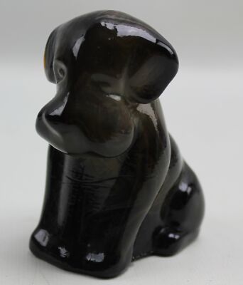 Boyd Slag Colonial Glass Vintage Dog Sparrow Slag Glass Figurine, Black ...