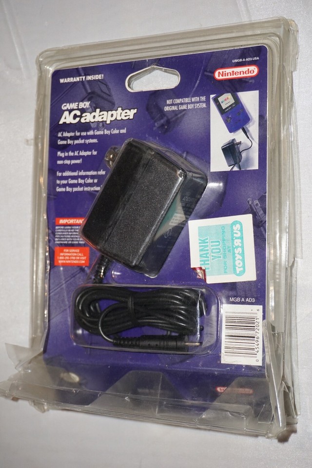 AC Adapter (Nintendo Game Boy Gameboy) New Sealed Official OEM Blister ...