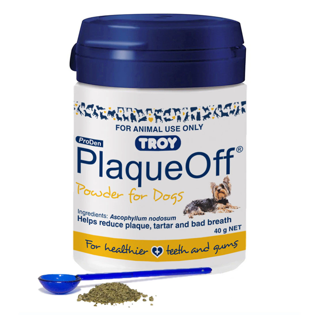 Plaque Off For Dogs Teeth Gums Bad Breath Tartar Gingivitis 40g ...