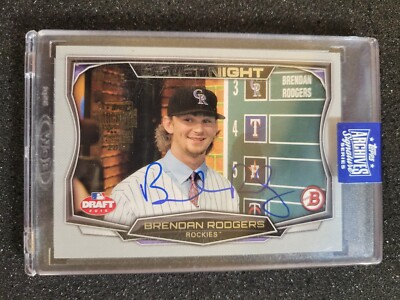 Brendan Rodgers 2020 TOPPS ARCHIVES SIGNATURE SERIES BUYBACK AUTO #D ...