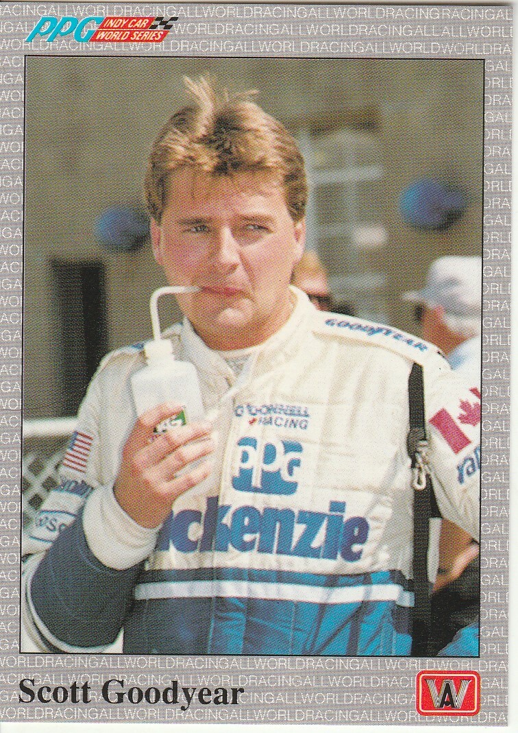 SCOTT GOODYEAR 1991 PPG Indy Car A&S Racing Collectables Racing card ...