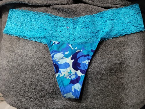 NWT Victoria's Secret PINK Vtg X Low Rise Thong Panties M Turquoise ...