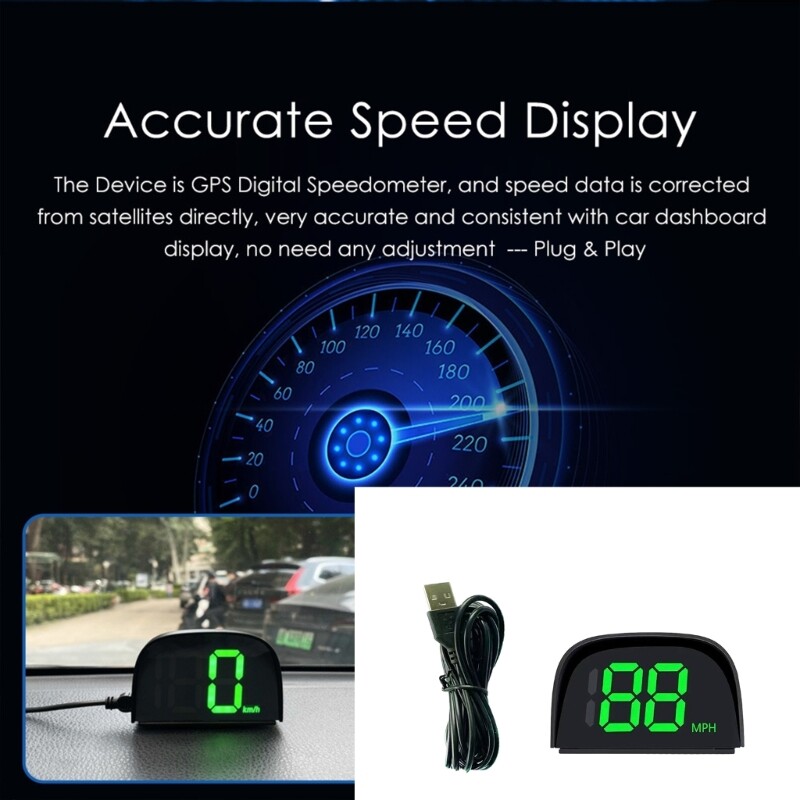 Easy to Use Vehicle Display HUD Speedometer Improve Driving Experience ...