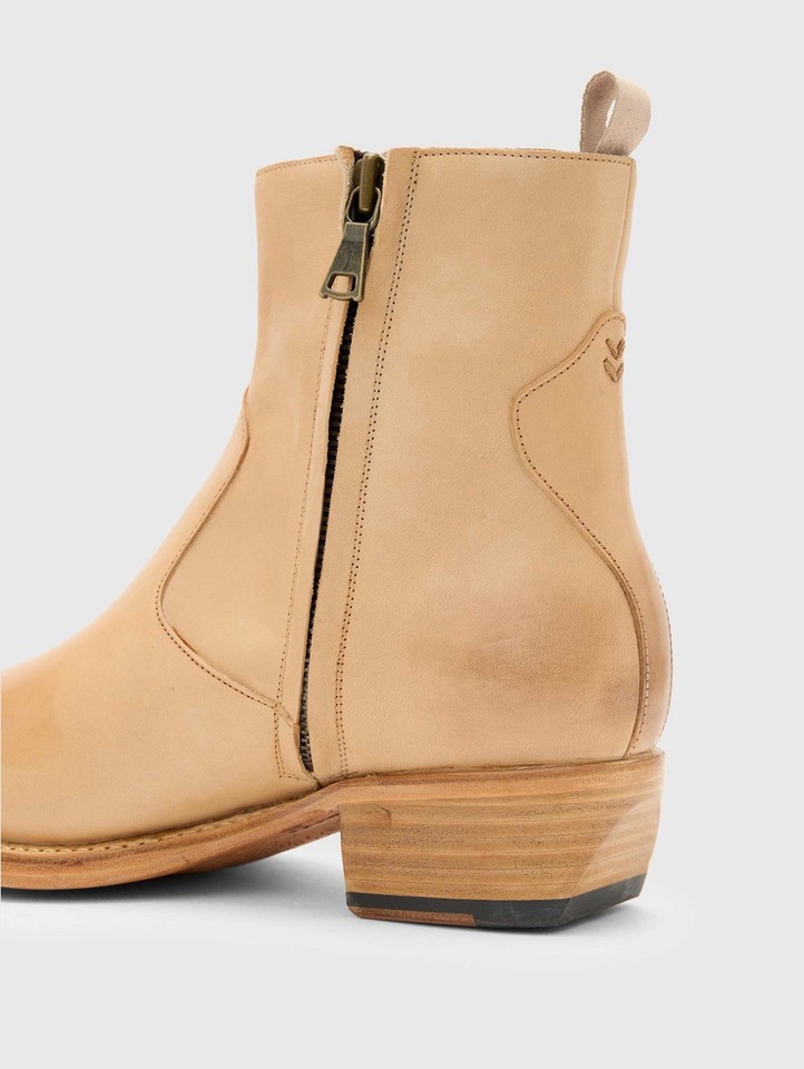 john varvatos walker tassel zip ankle western boot leather men sz 10.5 ...