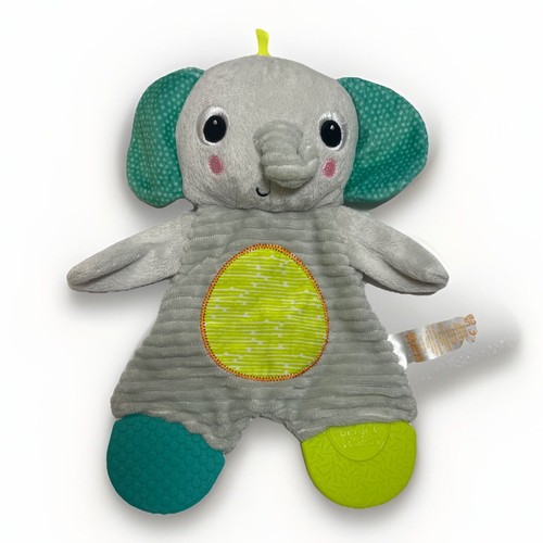 Bright Starts Teether Elephant Crinkle Plush Lovey Nunu 10" Toy *** | eBay