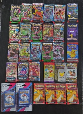Pokemon Booster Lot, 18 Boosters Plus Promo Packs, Mini Packs, And ...