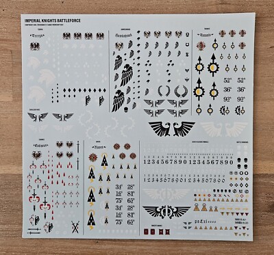 Imperial Knight Battleforce Transfer Sheet - Imperial Knights ...