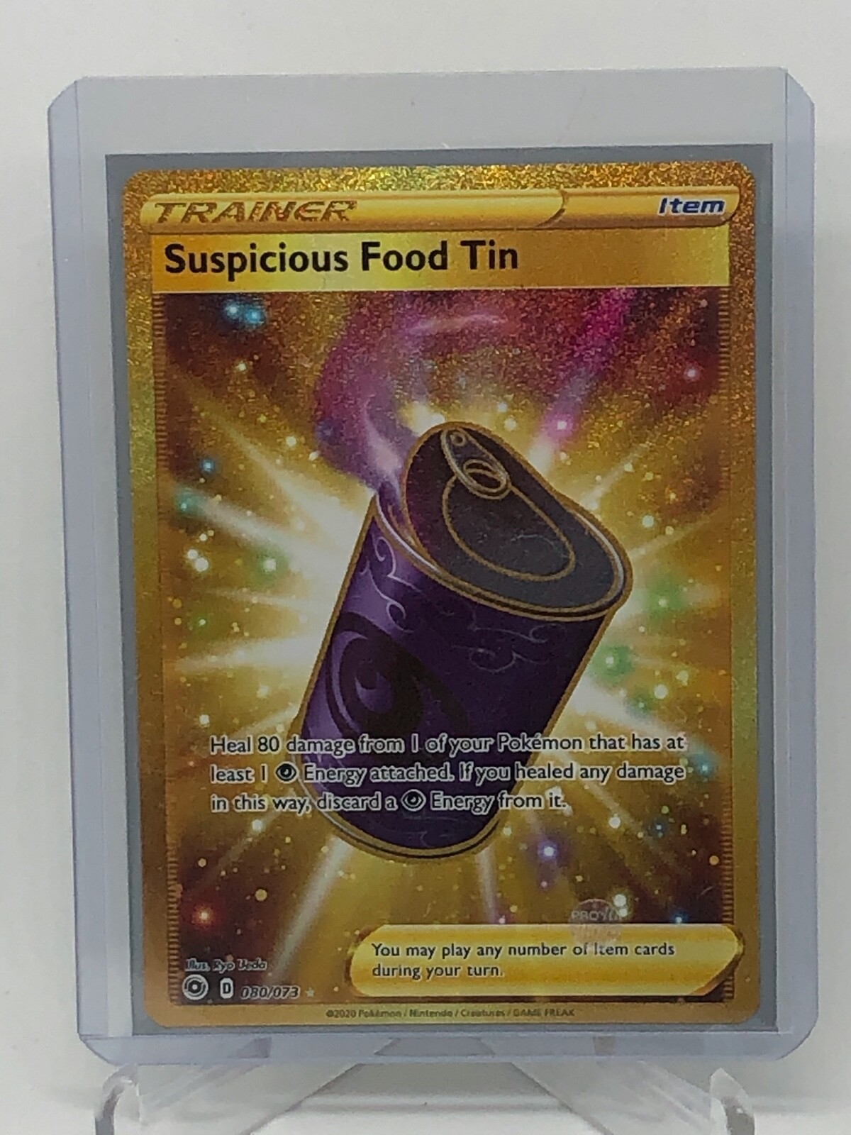 Pokemon: Suspicious Food Tin 080/073 [Secret Rare] Champion's Path ...