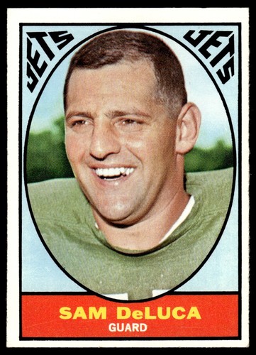 1967 Topps Sam DeLuca New York Jets #92 | eBay