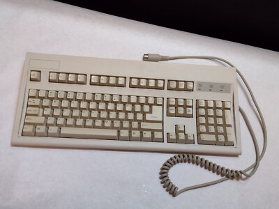 Vtg Key Tronic Deluxe 5 pin Clicky Keyboard Coil Cord E03601QLC Not ...