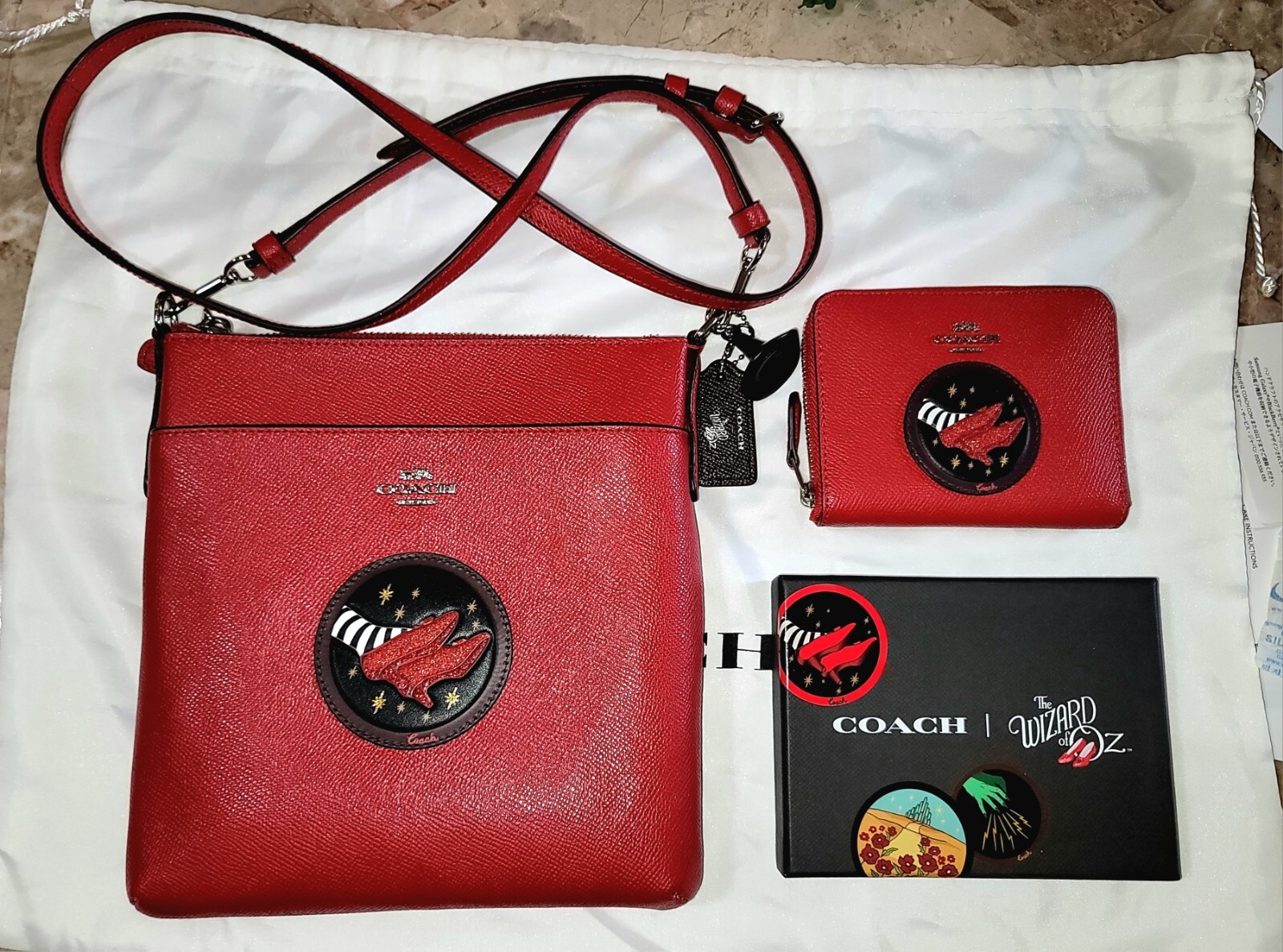 RARE! Coach Wizard Of Oz Leather Crossbody And Wallet! - Gem