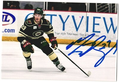 Marc Hagel Autographed 4x6 Color Photo Iowa Wild #29 Green A | eBay