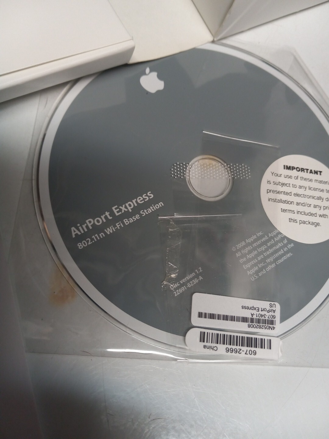 Apple AirPort Express 802.11n Wifi Wireless Router Extender w/USB A1264 ...