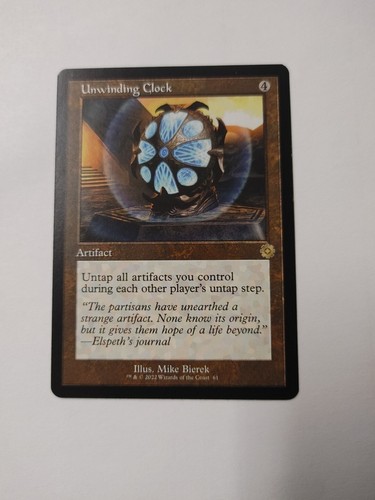 MTG Unwinding Clock The Brothers' War Retro Artifacts 61 Regular Rare ...