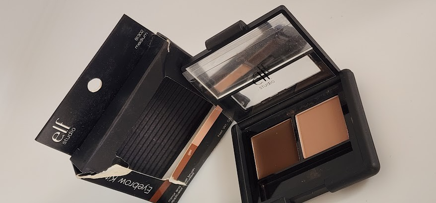 ELF E.l.f. Gel Powder Duo Eyebrow Kit Mirror Compact Eye Brow Color ...