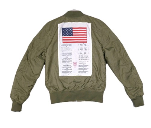 Alpha Industries MA-1 Blood Chit Reversible Flight Jacket Bomber Mens S ...