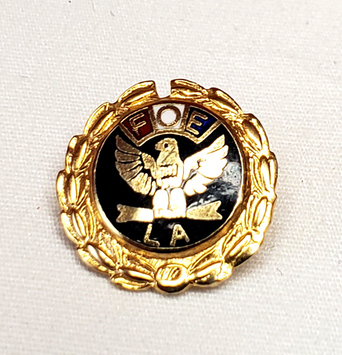 Vintage FOE LA Fraternal Order Of Eagles Los Angeles Lapel Pin Brooch ...