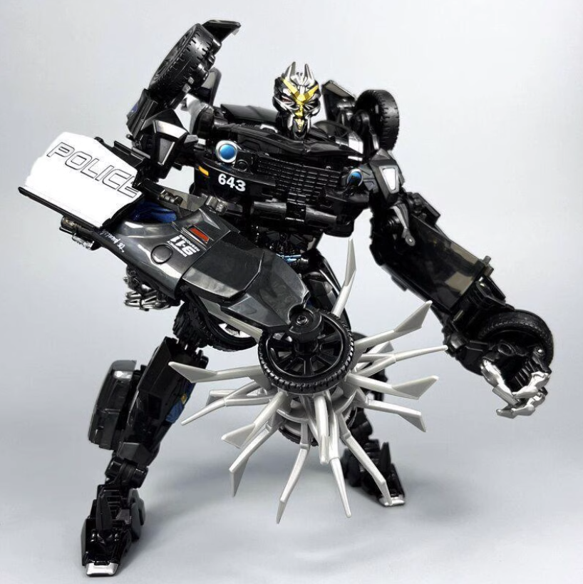 Animated alloy version.XP15 roadblock police car MPM05 enlarged robot ...