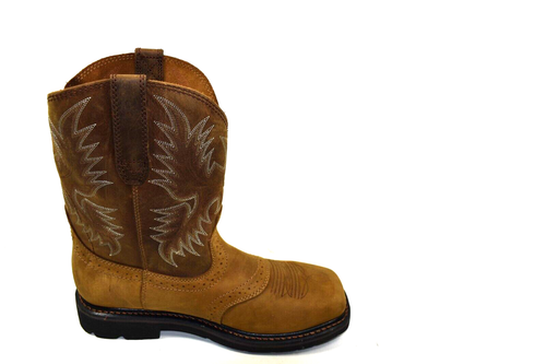 Ariat Men's 13 D Sierra Steel Square Toe Western Work Boots Aged Bark ...