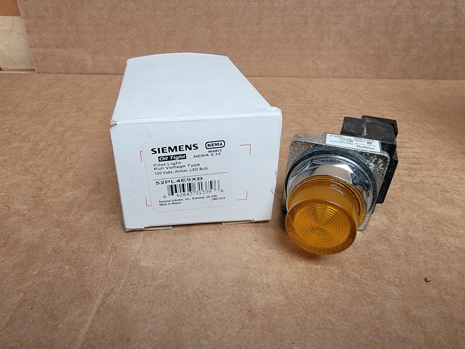 Siemens - Indicator Light Amber 120V LED bulb Plastic Lens - Part ...