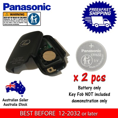 LEXUS KEY FOB REMOTE BATTERY CR1632 x2 3v suits CT key fob - MELB STOCK ...