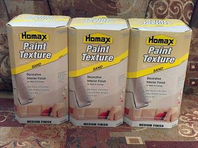 HOMAX Paint Texture Sand Medium Finish | 6 oz | No 8474 | Lot of 3 ...