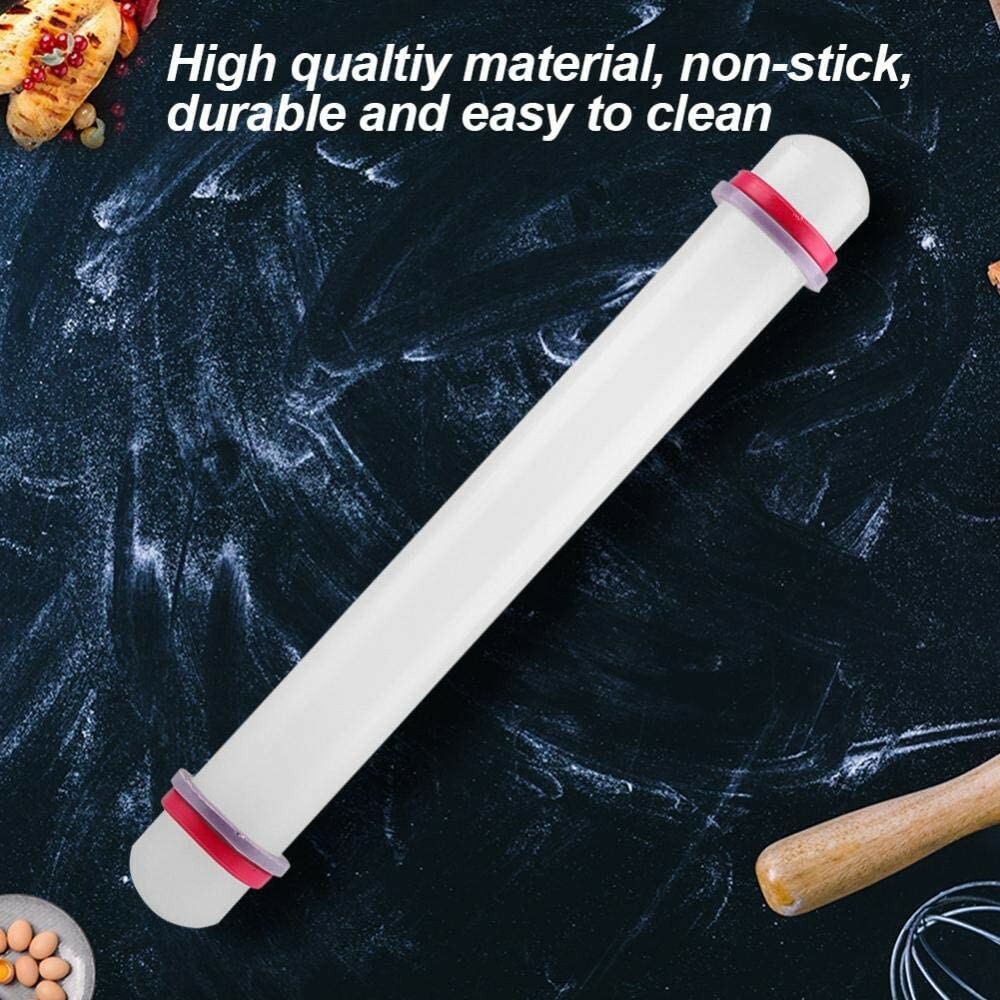 Cake decorating Rolling Pin With Guide Ring New Craftit Edible | eBay