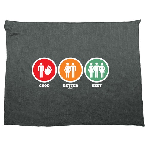 Good Better Best Rude - Funny Novelty Sports Microfiber Towel Gift ...