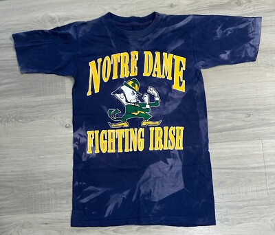 Vintage 1980s Notre Dame Fighting Irish Men’s Small Mascot Champion T ...