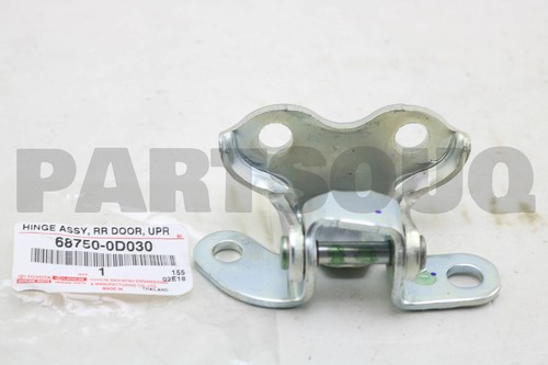 687500D030 Genuine Toyota HINGE ASSY, REAR DOOR, UPPER RH 68750-0D030 ...