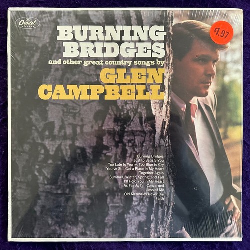 Sealed ~ GLEN CAMPBELL Burning Bridges LP CAPITOL Mono New ss MINT | eBay