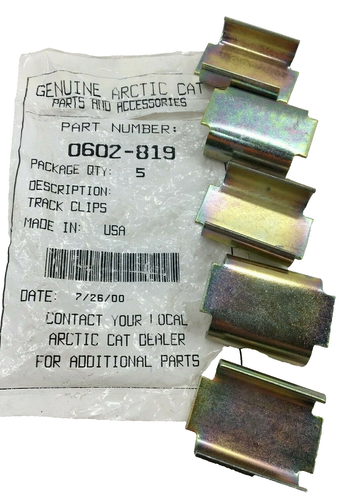 5 PK GENUINE ARCTIC CAT 0602-819 SNOWMOBILE TRACK CLIPS FITS 1995-2000 ...